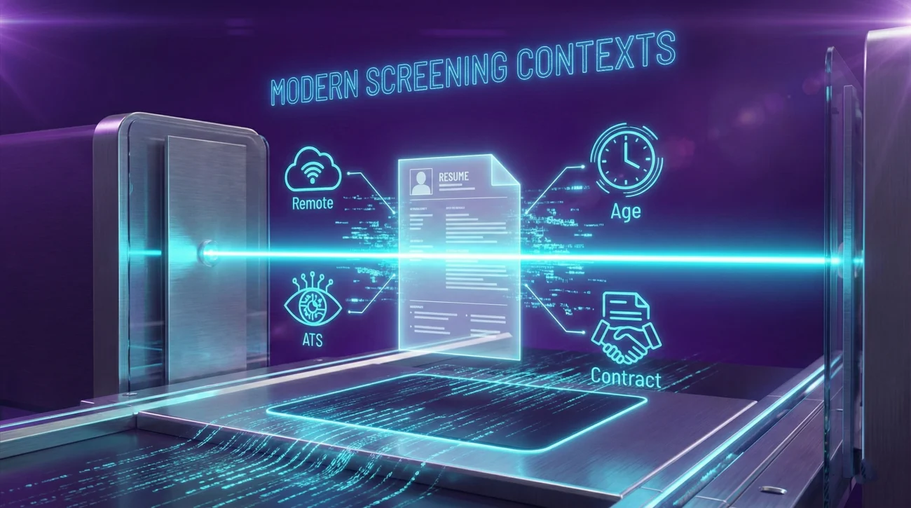 Modern Context: Remote Proof, ATS Reality, Age Signals, and Contract ...